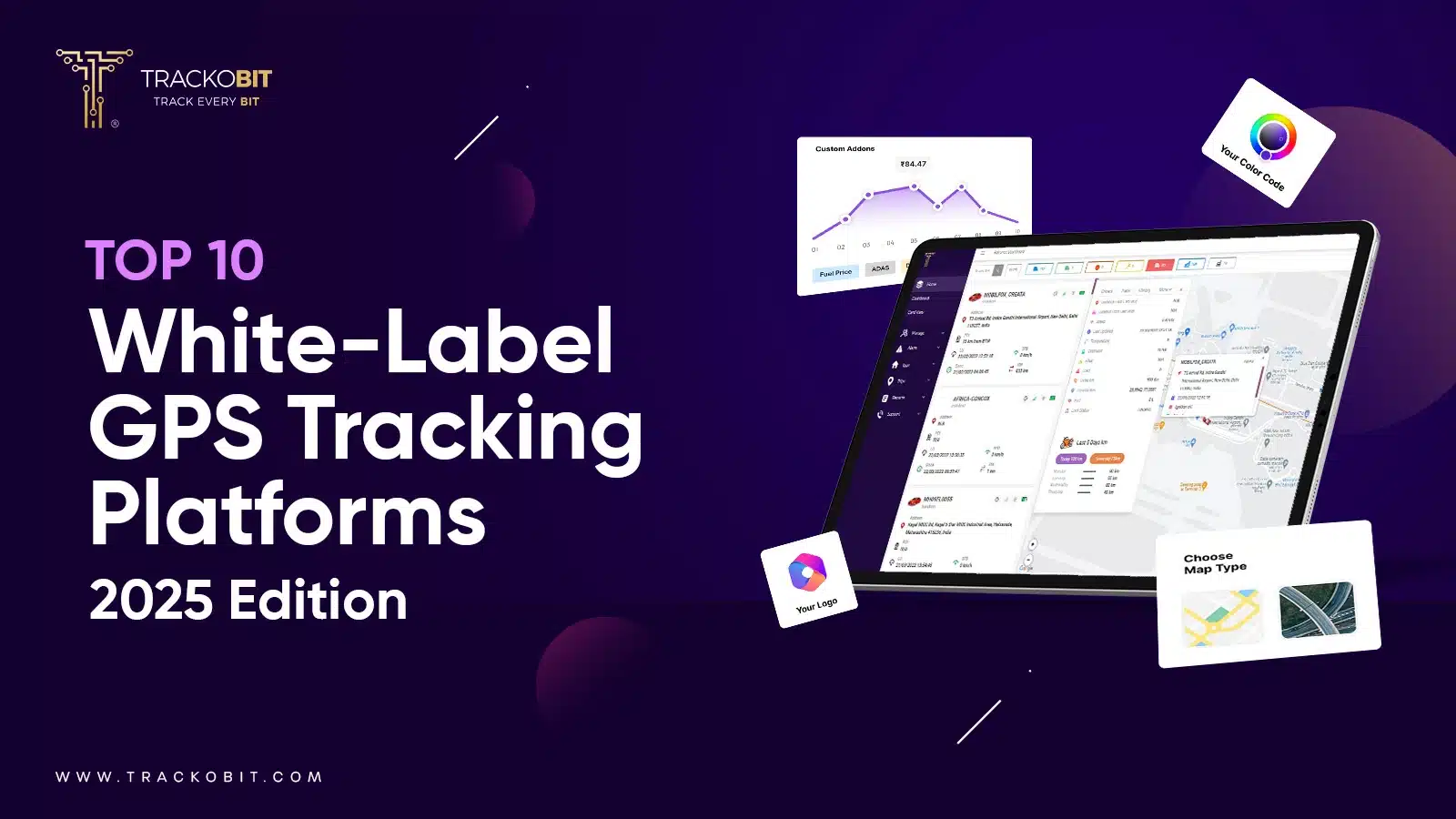 Top 10 White-Label GPS Tracking Platforms (2025 Edition)